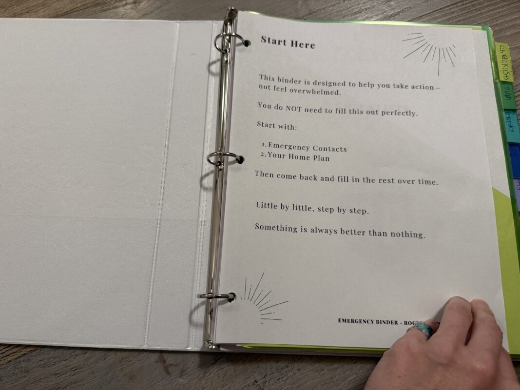 Emergency Preparedness Binder - Rogue Preparedness